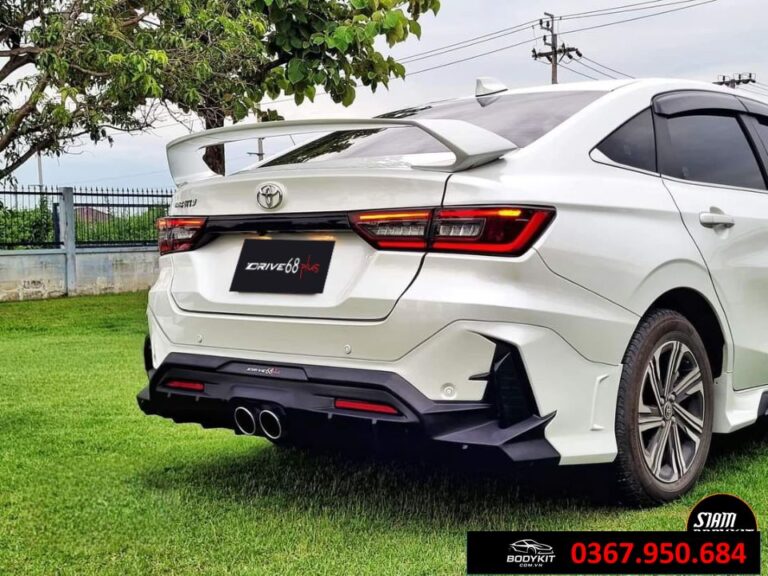 Body kit Vios đời 2023, 2024, 2025 mẫu Drive68 Plus