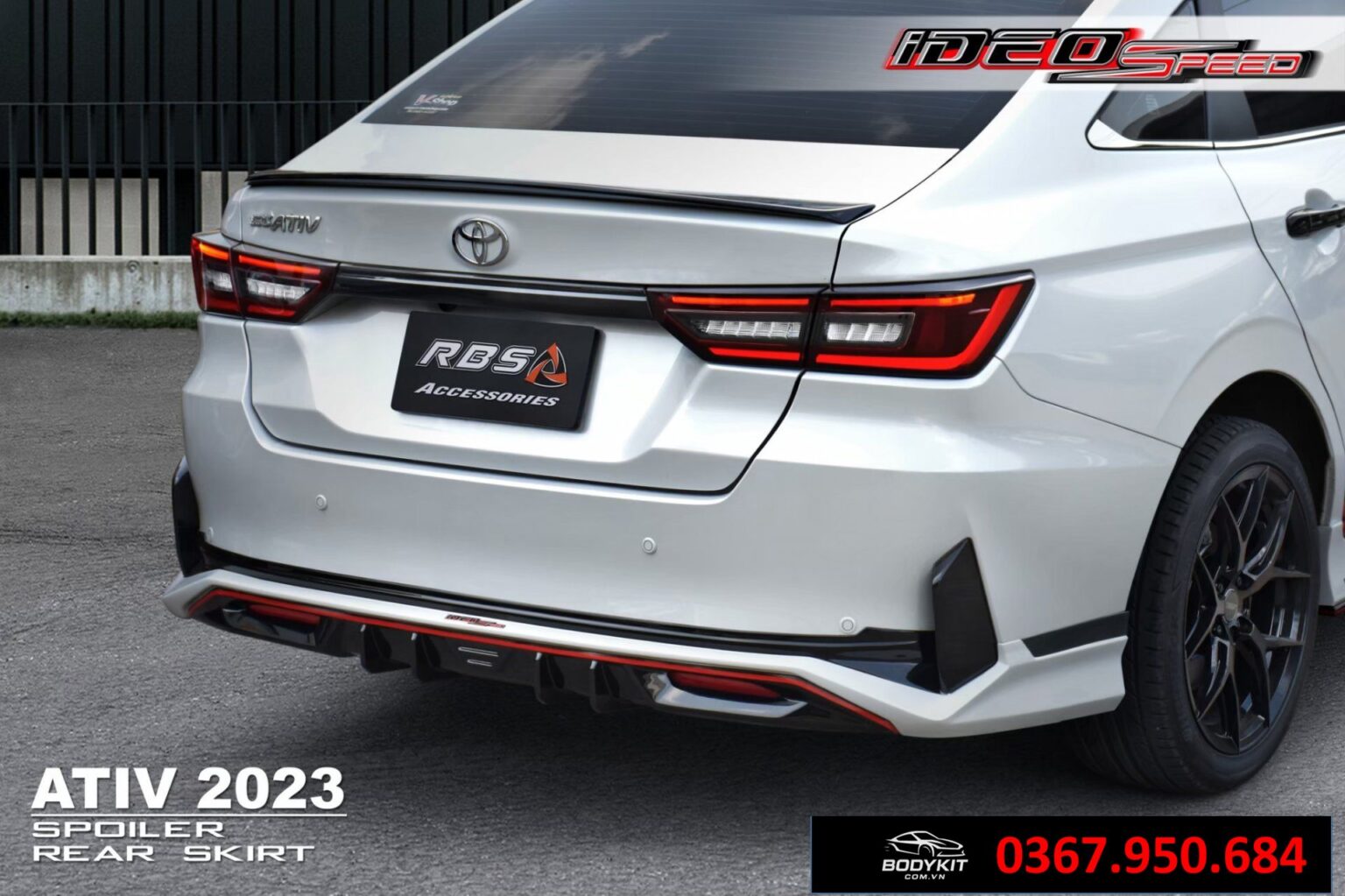 Body kit Toyota Vios 2023, 2024, 2025 mẫu RBS Thái Lan (IDEO Speed)