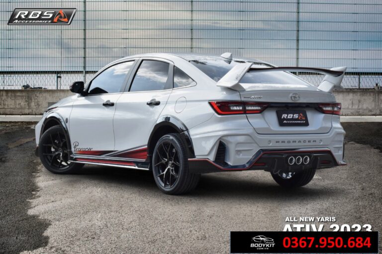 Body kit Toyota Vios đời 2023, 2024, 2025 mẫu ProRacer từ RBS