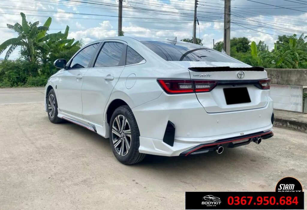 Body kit Toyota Vios đời 2023, 2024, 2025 mẫu BKS