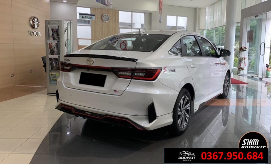 Body kit Toyota Vios đời 2023, 2024, 2025 mẫu S-SPORTY