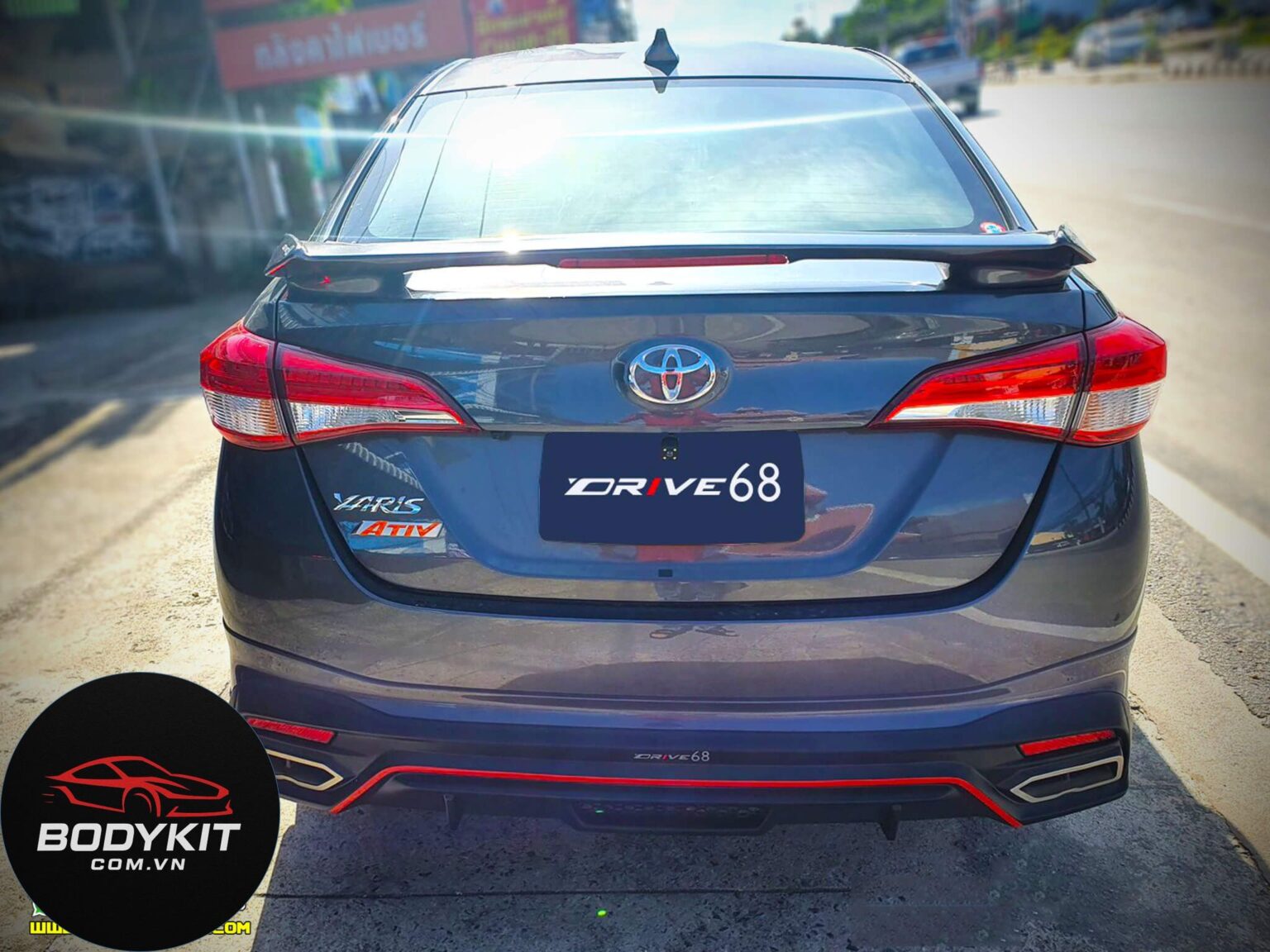 Body kit Toyota Vios 2021,2022 mẫu Drive68 ver1