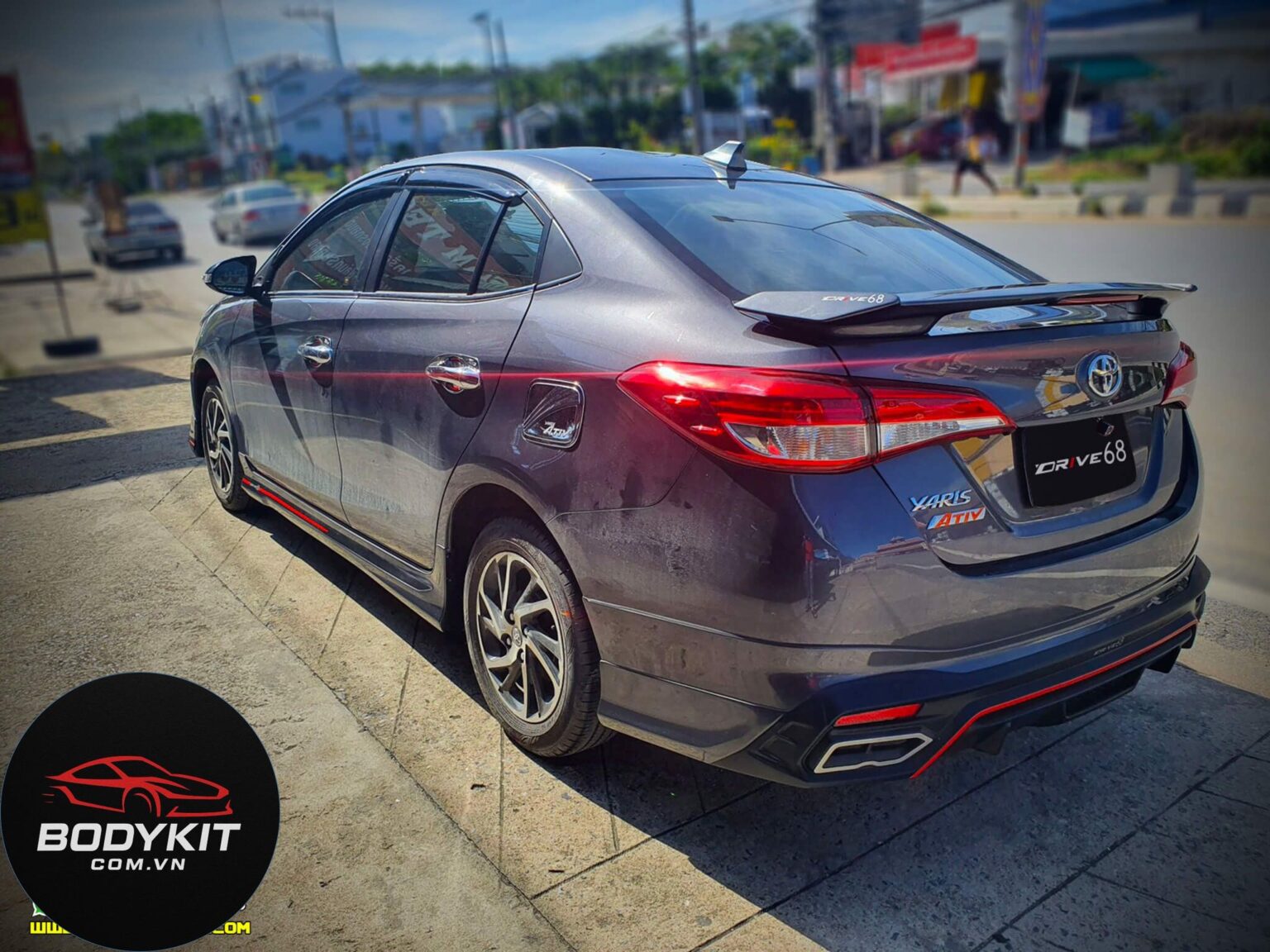 Body kit Toyota Vios 2021,2022 mẫu Drive68 ver1