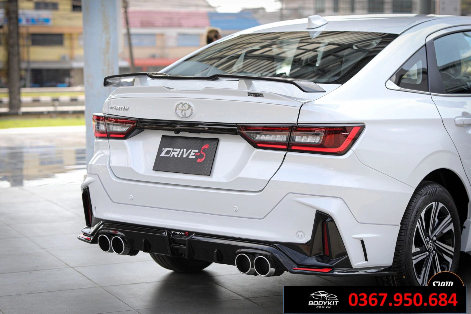 Body kit Vios 2023, 2024, 2025 mới nhất mẫu Drive-S