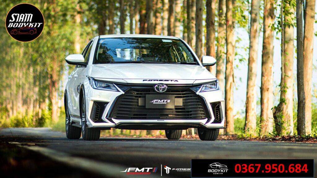 Body kit Toyota Vios đời 2023, 2024, 2025 mẫu FORESTA MC