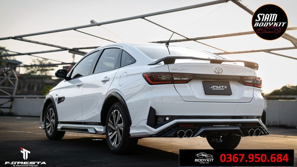 Body kit Toyota Vios đời 2023, 2024, 2025 mẫu FORESTA MC
