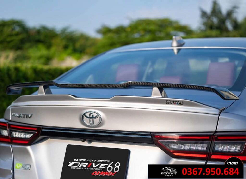 Body kit Toyota Vios đời 2023, 2024, 2025 mẫu Drive68 CARBON